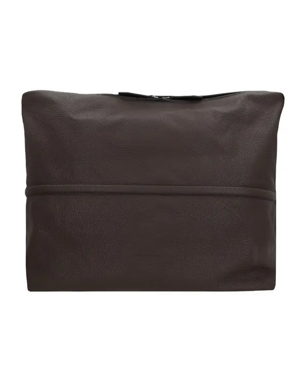 Dries Van Noten Grainy Leather Holdall Shoulder Bag - Brown