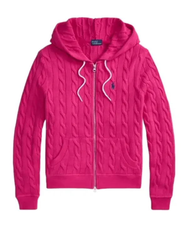 Ralph Lauren Polo Cable-knit Zip Hooded Sweater