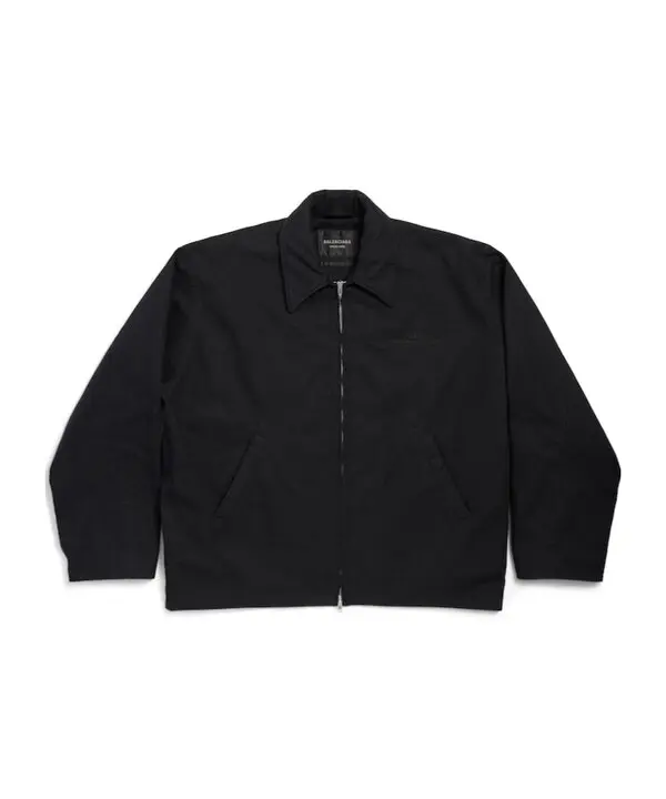 Balenciaga Bb Garderobe Embroidered Zipped Jacket
