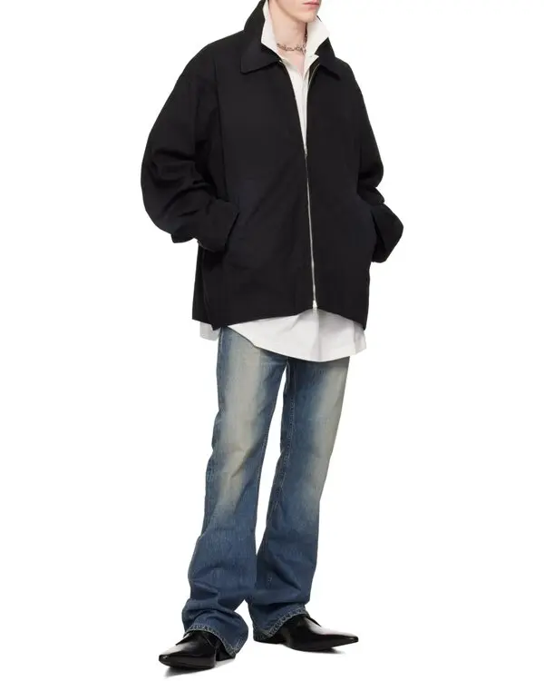 Balenciaga Bb Garderobe Embroidered Zipped Jacket