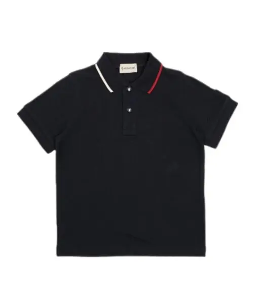 Moncler Short Sleeved Polo Shirt - Navy Blue