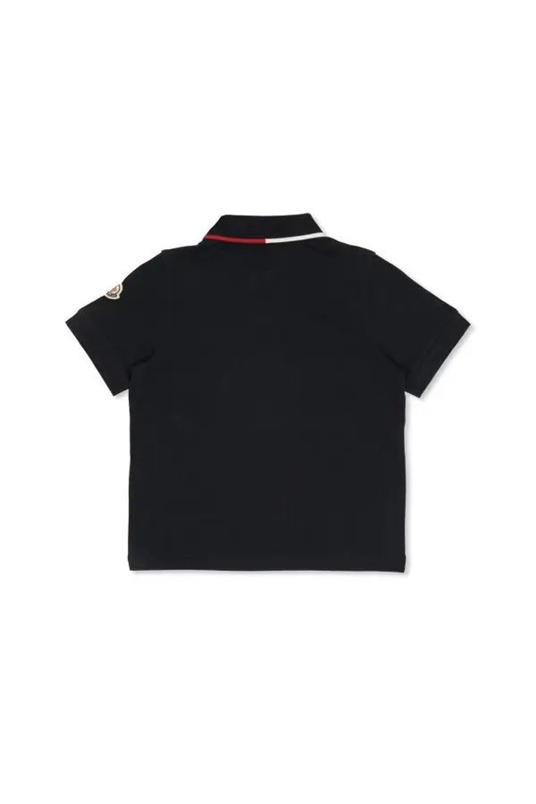 Moncler Short Sleeved Polo Shirt - Navy Blue