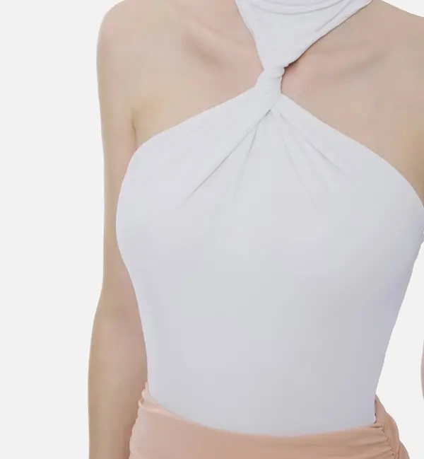 Elisabetta Franchi Twisted-neckline Bodysuit