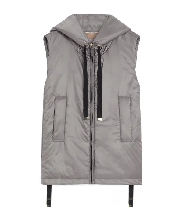 Max Mara Greengo Hooded Gilet - Dark Gray