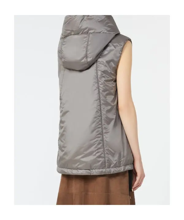 Max Mara Greengo Hooded Gilet - Dark Gray