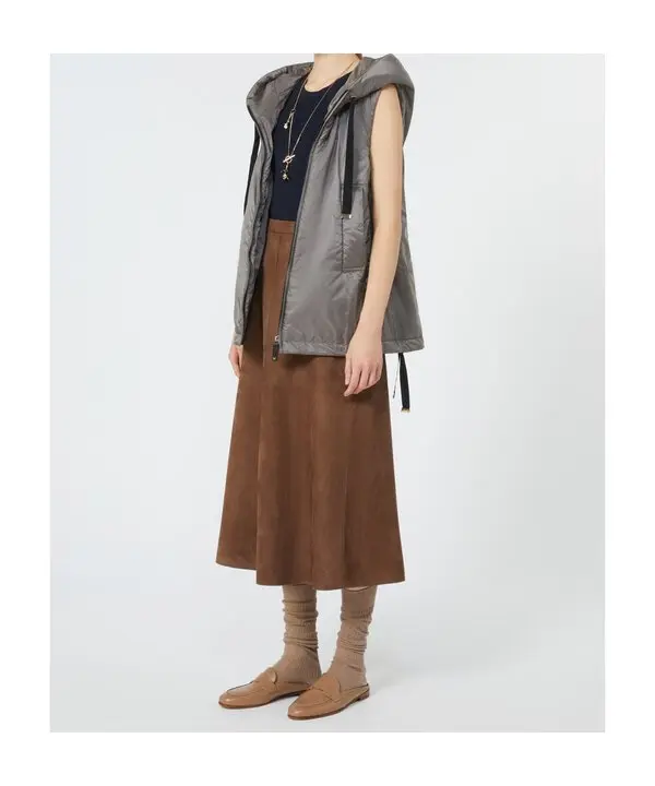 Max Mara Greengo Hooded Gilet - Dark Gray