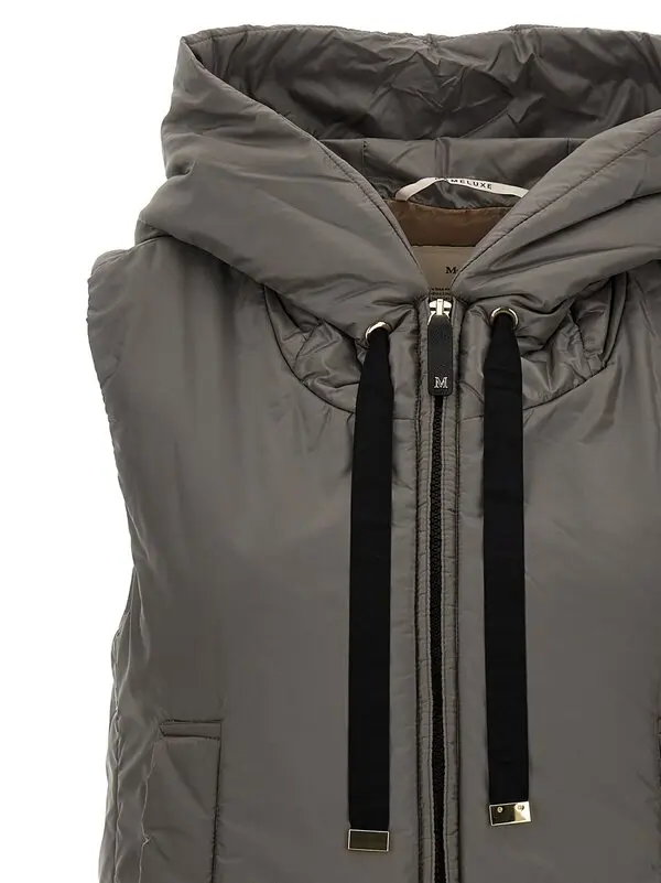 Max Mara Greengo Hooded Gilet - Dark Gray