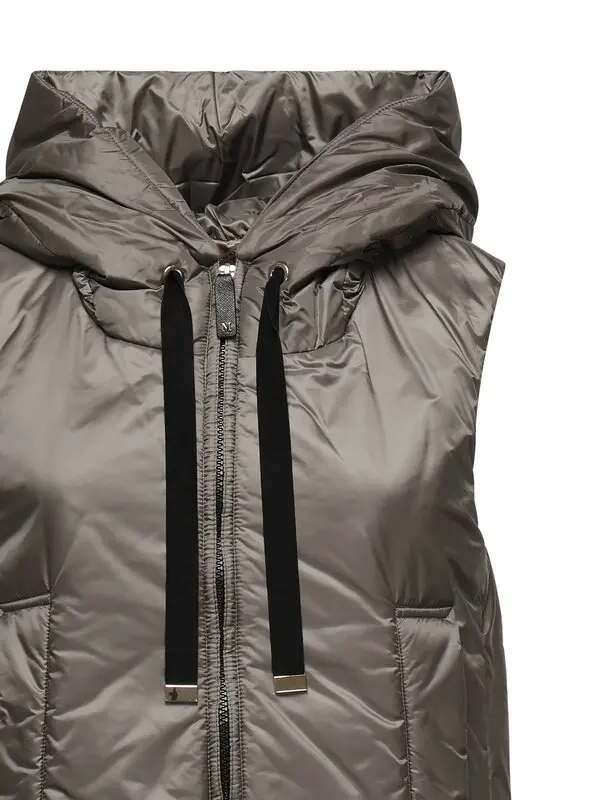 Max Mara Greengo Hooded Gilet - Dark Gray