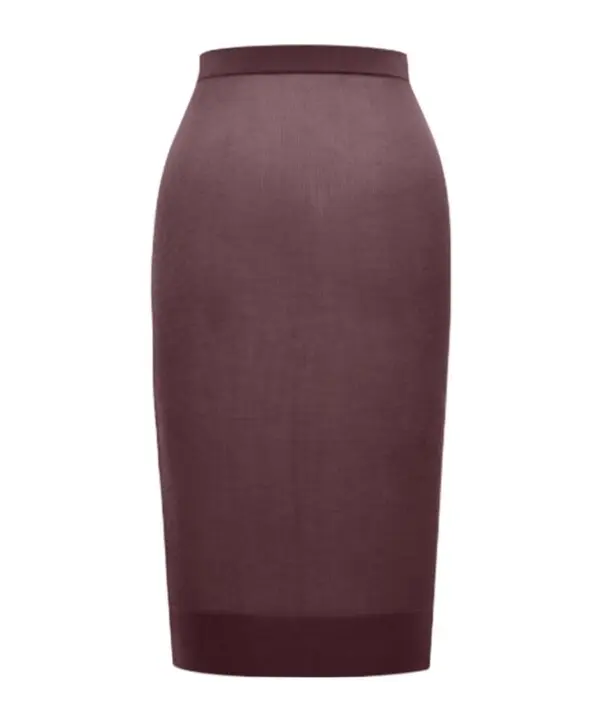 Saint Laurent Pencil Skirt With Side Zippers