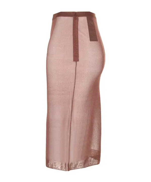 Saint Laurent Pencil Skirt With Side Zippers