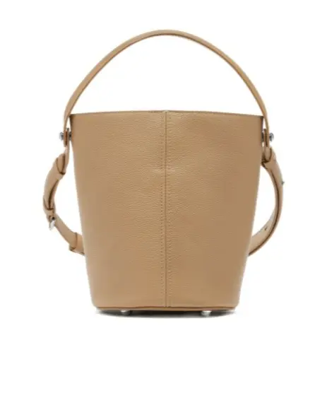 MAISON MARGIELA Leather Bucket Bag - Camel-colored