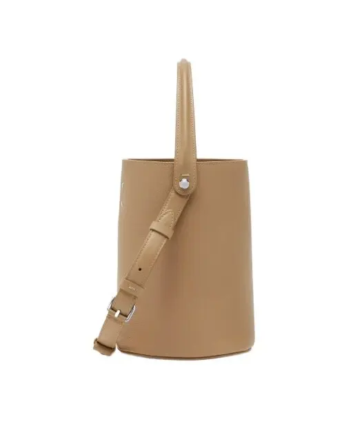MAISON MARGIELA Leather Bucket Bag - Camel-colored