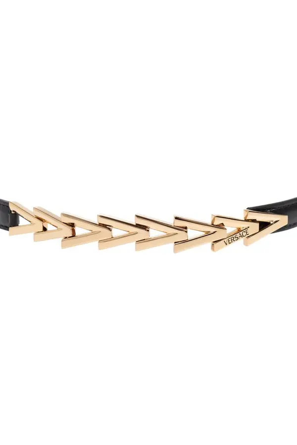 Versace Panelled Buckle Belt