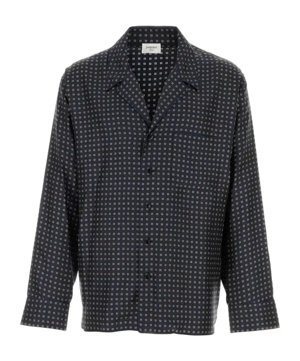 Saint Laurent All-over Patterned Button-up Shirt