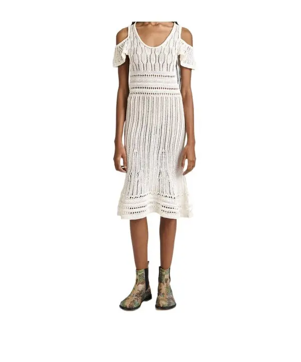 J.W.ANDERSON Off-shoulder Crochet Dress