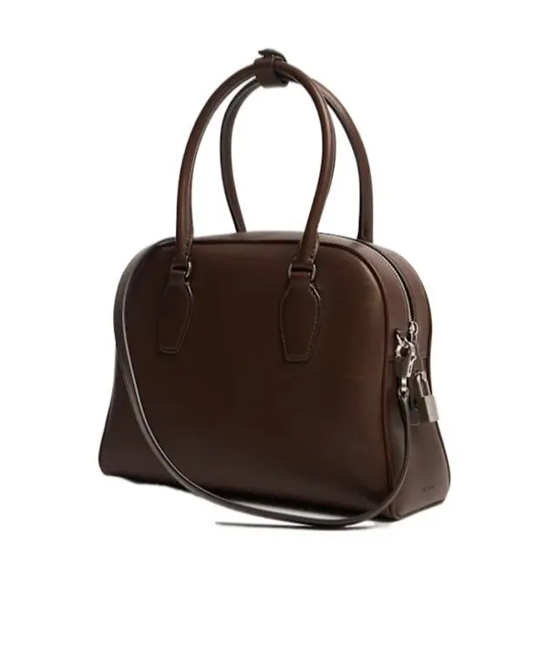 THE ROW India 10 Saddle Leather Top Handle Bag - Red