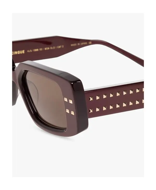 Valentino Garavani Rectangular Frame Sunglasses - Brown