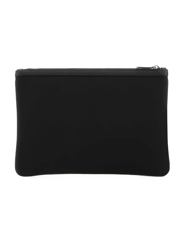 Dolce & Gabbana Logo Plaque Zip-up Clutch Bag