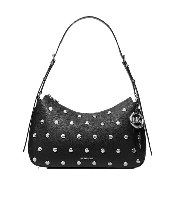 Michael Kors Medium Studded Shoulder Bag - Black