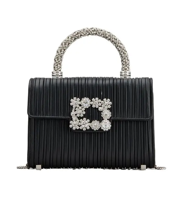 ROGER VIVIER Jewel Efflorescence Mini Bag In Leather