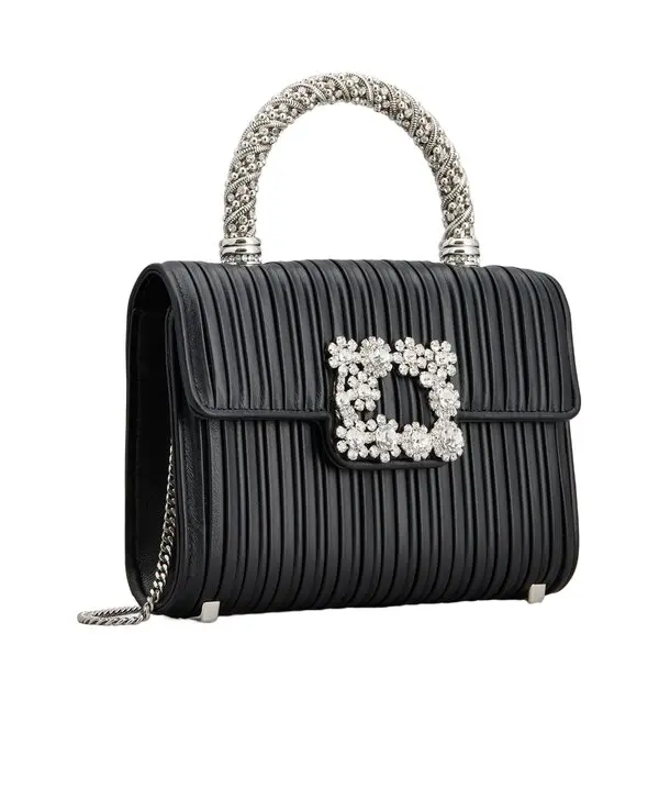 ROGER VIVIER Jewel Efflorescence Mini Bag In Leather