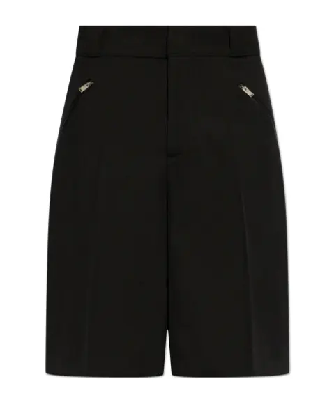 Alexander McQueen High Waist Wide-leg Shorts