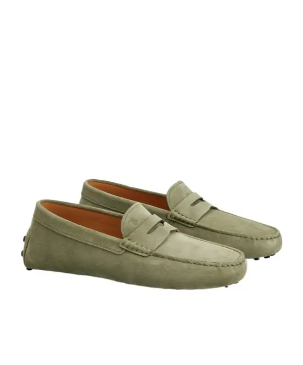 TOD'S Gommino Driving Loafers - Green