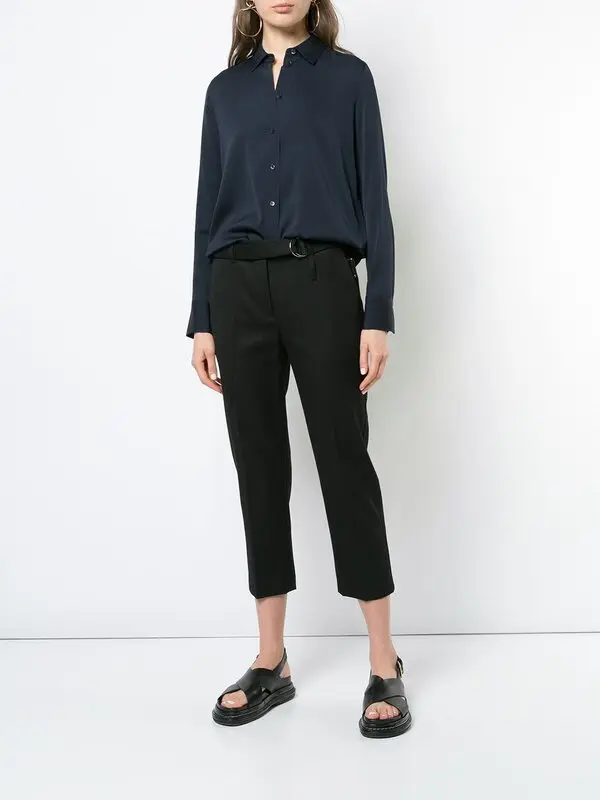Vince Classic Collar Shirt - Black