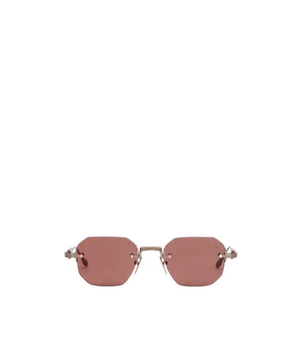 AKONI Juno-one Octagon Rimless Sunglasses - Antique Gold