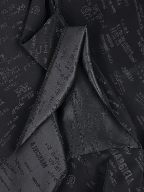 MAISON MARGIELA Asymmetrical Cowl Neck Top - Anthracite