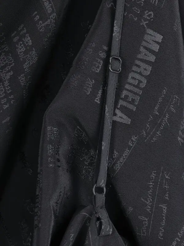 MAISON MARGIELA Asymmetrical Cowl Neck Top - Anthracite
