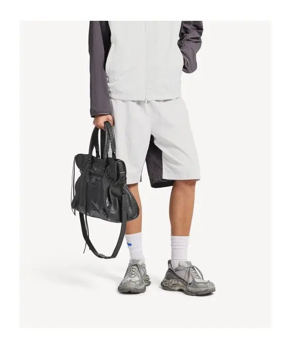 Balenciaga Logo Embroidered Shorts