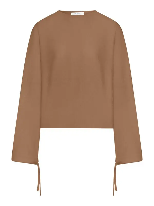 Max Mara Crewneck Long-sleeved Jumper - Brown