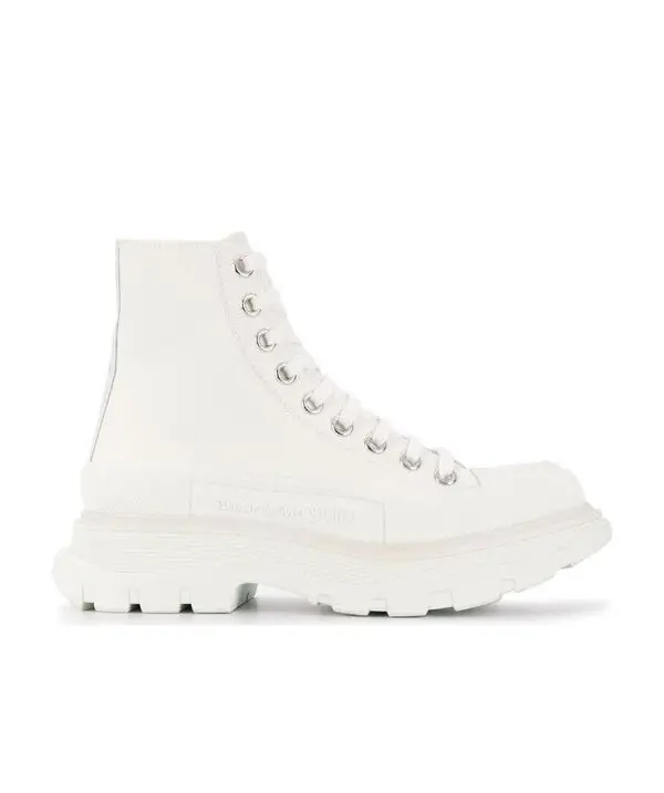 Alexander McQueen Tread Slick Boots - White