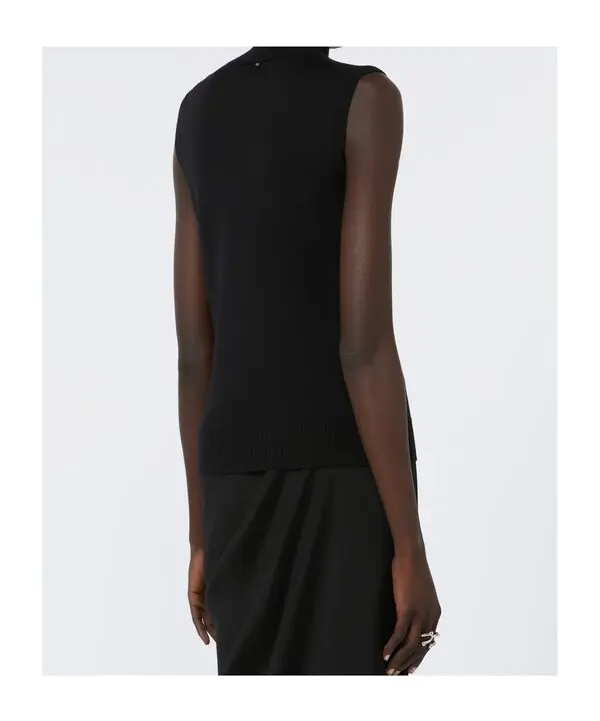 Sportmax Sleeveless Turtleneck Fine Wool Jumper