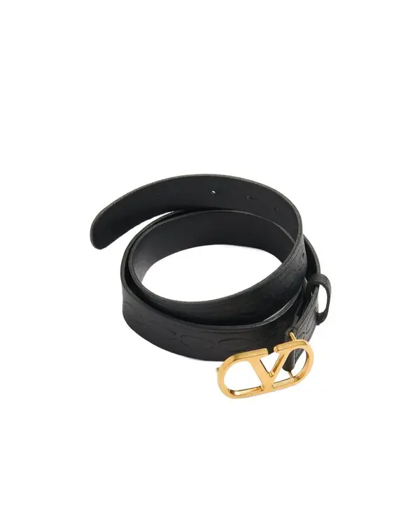 Valentino Garavani 30mm Vlogo Signature Leather Belt