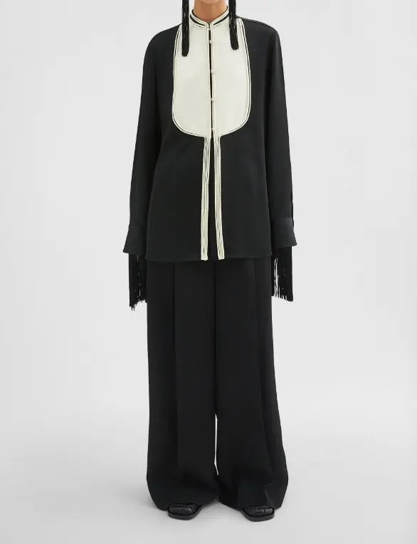 JIL SANDER Detailed Satin Shirt
