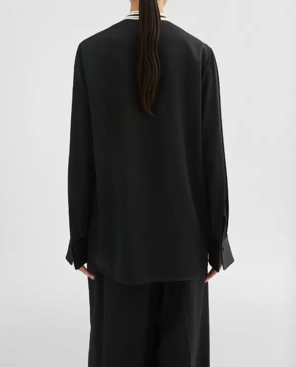 JIL SANDER Detailed Satin Shirt