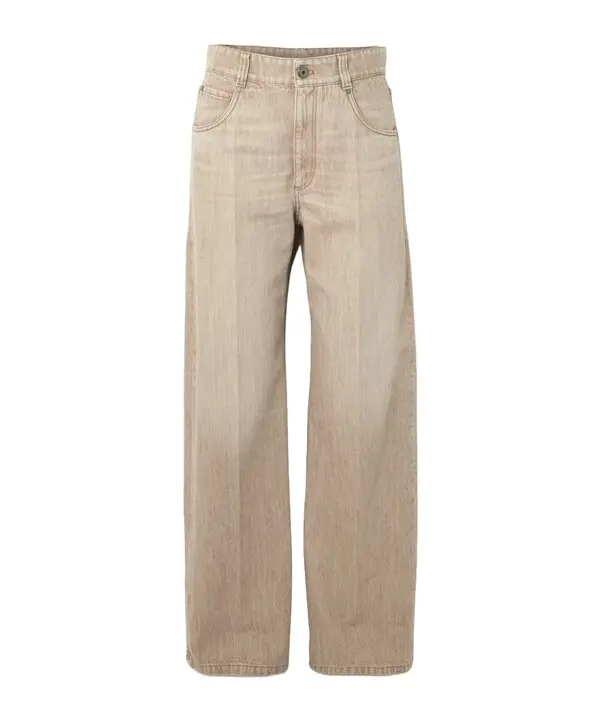 Brunello Cucinelli Belt Loop Jeans - Nude