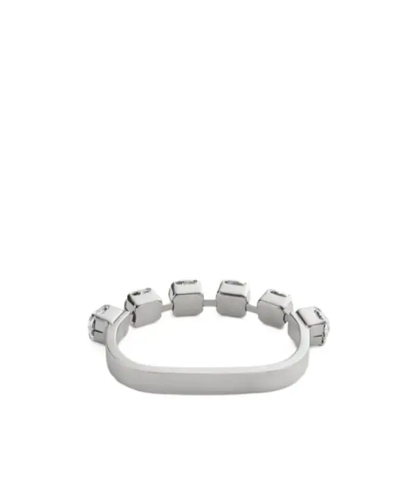 MAISON MARGIELA Embellished Logo Engraved Ring