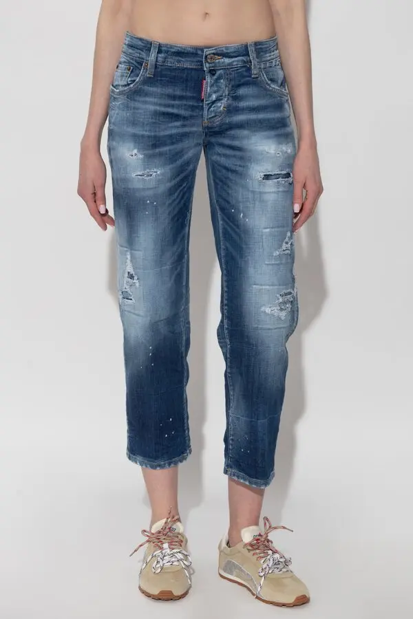 Dsquared2 Jenna Distressed Jeans - Blue