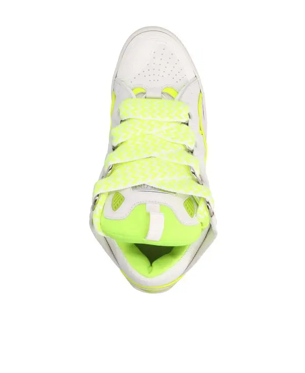 LANVIN Curb Lace-up Sneakers - White