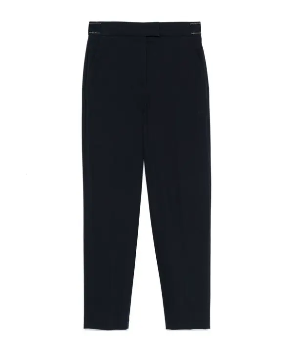 Brunello Cucinelli Straight Leg Trousers With Monili Chain Detail