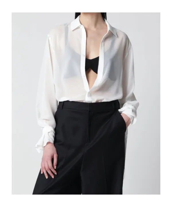 THE FRANKIE SHOP Tie-detail Shirt