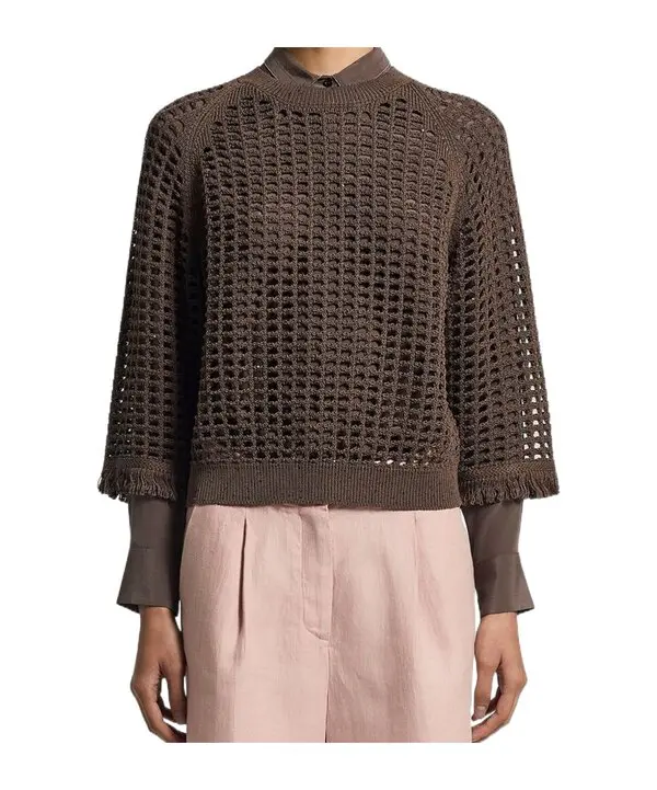 Peserico Sequinned Cordone Knit Sweater