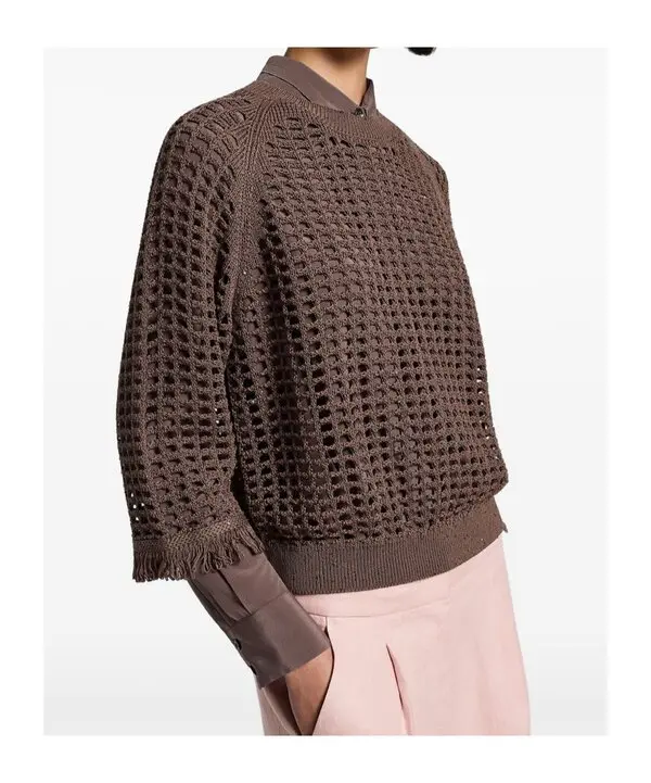 Peserico Sequinned Cordone Knit Sweater