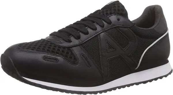 Emporio Armani Lace Up Sneakers - Black