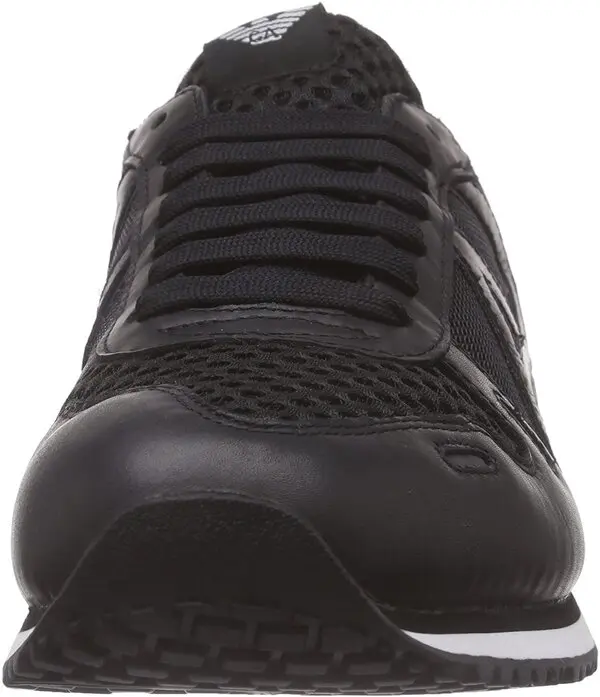 Emporio Armani Lace Up Sneakers - Black