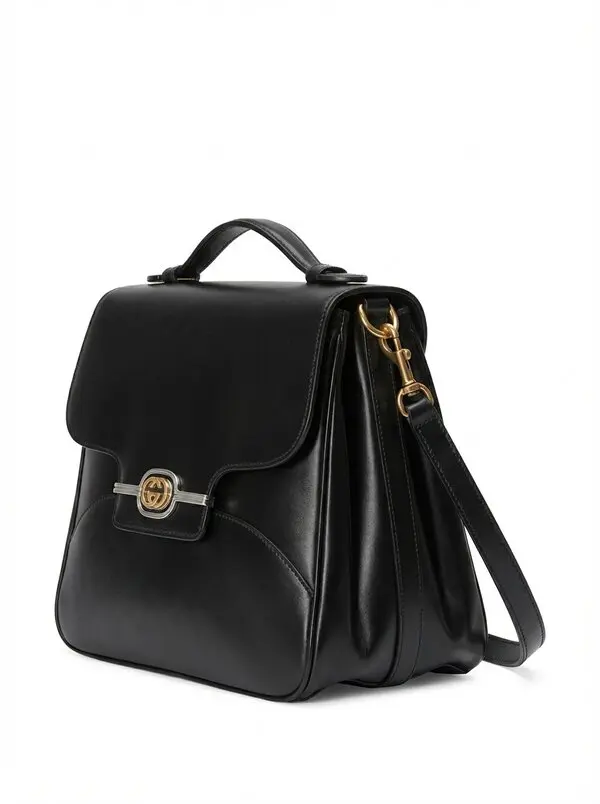 Gucci Logo Detail Handbag - Black