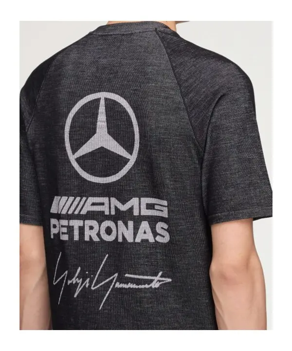 Y3 Mercedes Amg Petronas Logo T-shirt - Black/light Gray